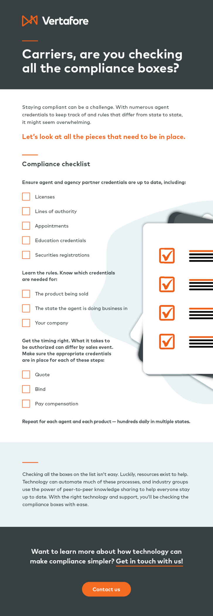 Carriers, are you checking all the compliance boxes? | Vertafore